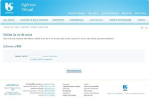 Sabesp 2 via de conta - Gere o boleto online no site oficial